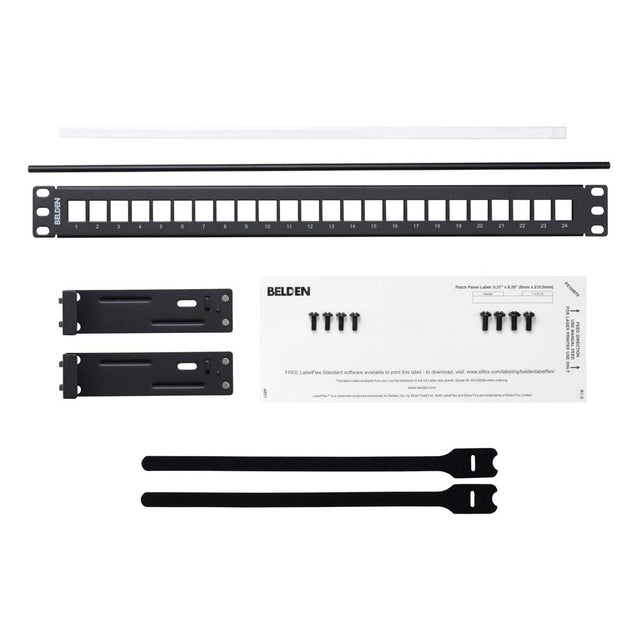 panel de parcheo, ax103114, keyconnect 24 puertos vacío 1 unidades de rack